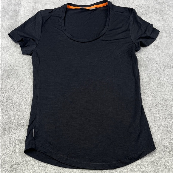 Icebreaker | Tops | New Icebreaker Xs Merino Wool Blend Cool Lite Black ...